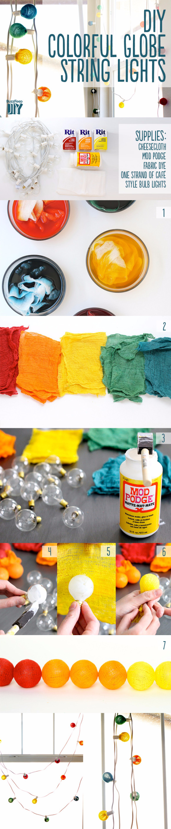 33 Awesome DIY String Light Ideas - DIY Projects for Teens