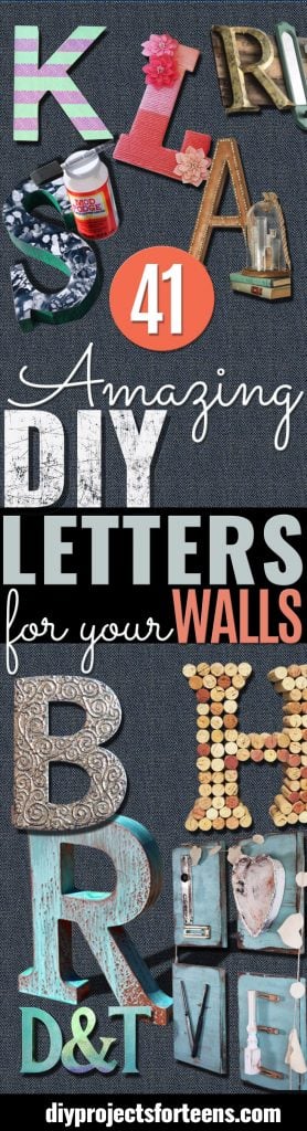 41 DIY Architectural Letters for Your Walls - DIY Projects for Teens
