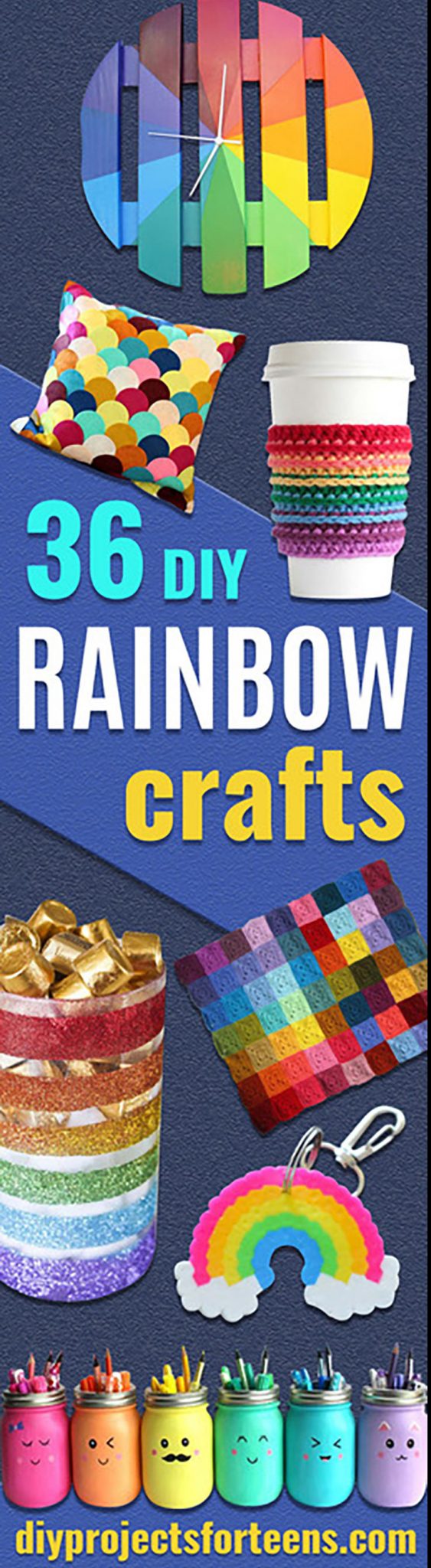 36 DIY Rainbow Crafts That Will Make You Smile All Day Long - DIY ...