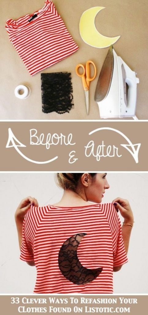 35 Easy T-Shirt Makeovers for Creatively Cool Clothing - DIY Projects ...