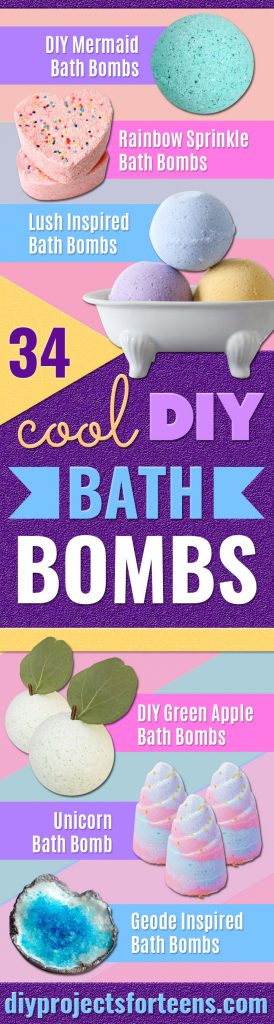 34 Homemade Bath Bomb Recipes Like Lush - DIY Projects for Teens