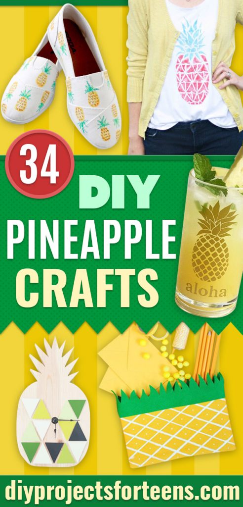 34 Pineapple Crafts To Brighten Your World - DIY Projects for Teens